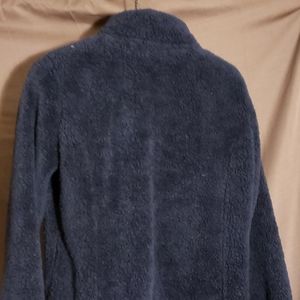 Disney | Sweaters | Disney Navy Blue Fuzzy And Soft Zip Up Sweater ...